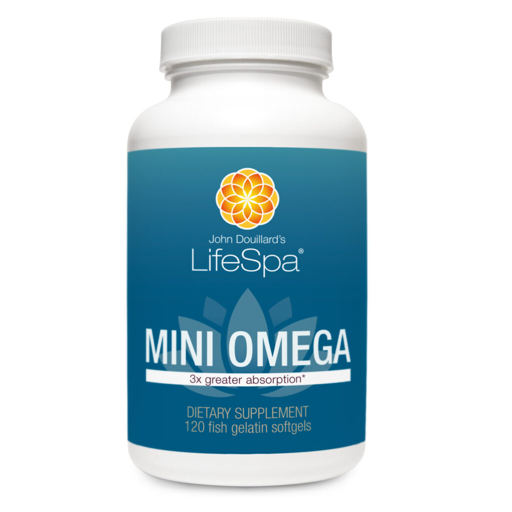 Mini Omega 3x Fish Oil Softgels - Dr. John Douillard's LifeSpa