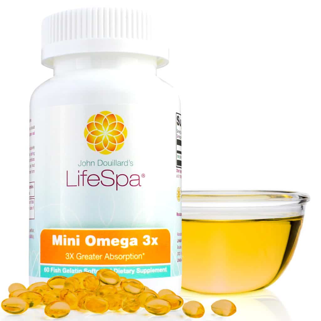 Mini Omega 3x Fish Oil Softgels - Dr. John Douillard's LifeSpa